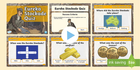 Eureka Stockade Display Timeline
