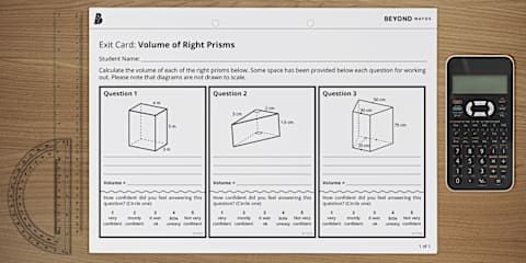 Exit Card: Area and Perimeter of Composite Shapes