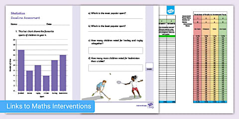 Year 6 Statistics Differentiated Maths Mat