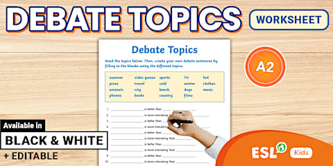 ESL Debate Lesson [Kids, A2]