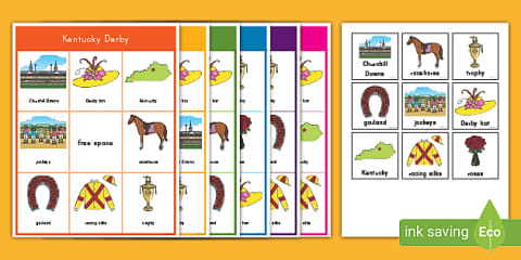 Kentucky Derby Color by Sight Word Worksheet