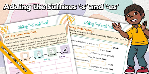 A Magical Muddle: Adding Suffixes -s and -es Activity Sheet