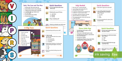 Year 1 Reading Passage Comprehension Activity Pack
