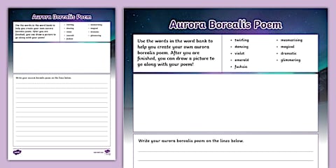 Northern Lights Poem Examples