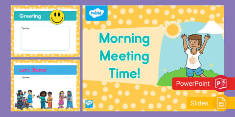 Morning Group Time Interactive PowerPoint
