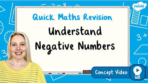 Compare and Order Negative Numbers | KS2 Maths Concept Video