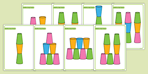 Large Stacking Cup Activity Cards