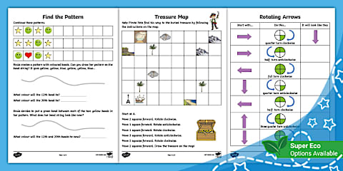 Treasure Map - following directions