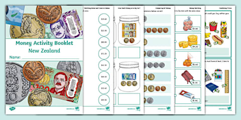 Adding Coins - New Zealand Money Worksheet