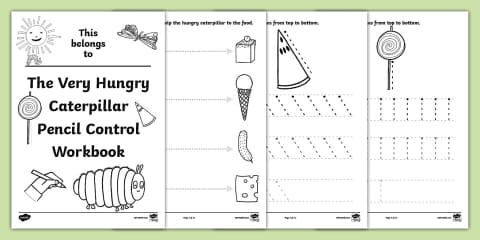 Colouring Sheets to Support Teaching on The Very Hungry Caterpillar
