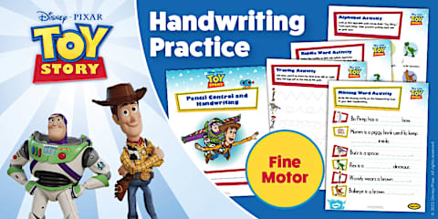 Toy Story: Editable Name Writing Practice Worksheet and Alphabet ...