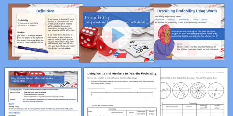 Probability Games Lesson Pack