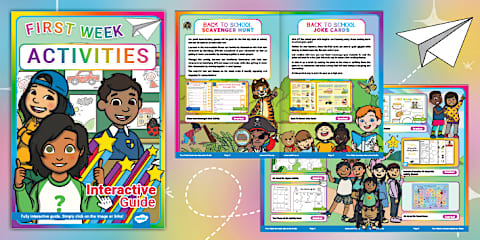First Week Back at School Activity Pack F-2