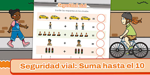 Hoja de trabajo de matemáticas: Sumas otoñales hasta el 10 | Spanish ...