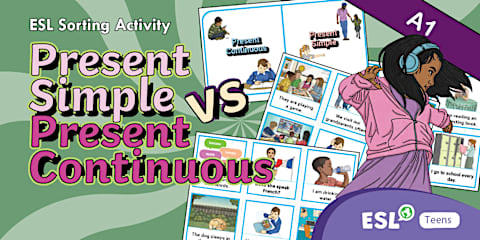ESL Quiz: Present Simple or Present Continuous? [Kids, A1]