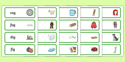 CVC g Word Activity Including Phase 2 Letters and Sounds