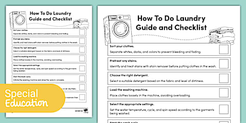 Twinkl Symbols: Doing the Laundry Complete Pack