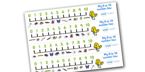 0-10 Number Line (Bears)
