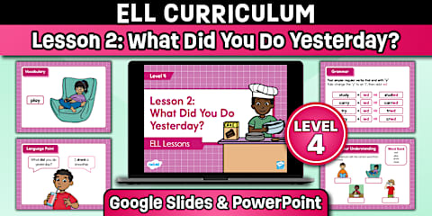 Irregular Past Simple Verbs: The Floor Is Lava! PowerPoint