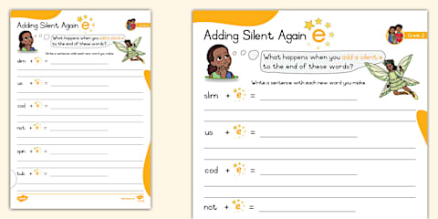 Grade 2 Phonics: Adding Silent e