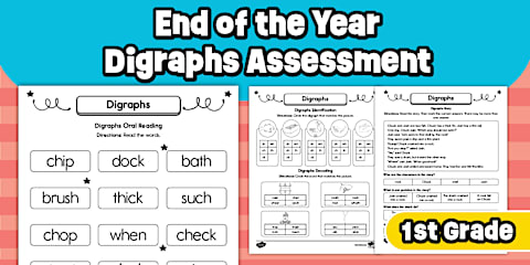 First Grade End of the Year Assessment Pack