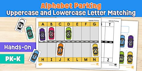 Car Letter Matching Worksheet