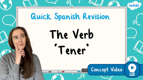 Spanish Grammar: Verb 'Tener' (To have) Interactive Matching Activity