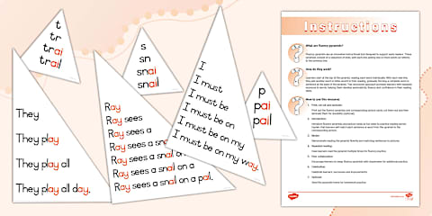 Grade 1 Phonics: Fluency pyramids (CVC Words)