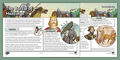 Norman Conquest Word Mat - KS2 - History - Twinkl
