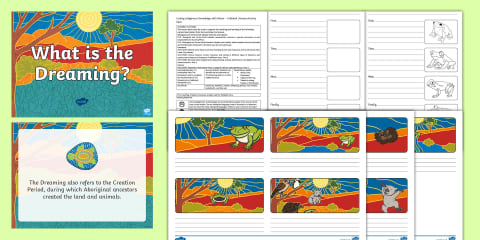 Tiddalick the Frog Story Sequencing Cards-Australia