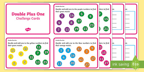 Near Doubles to 20 Activity Sheets