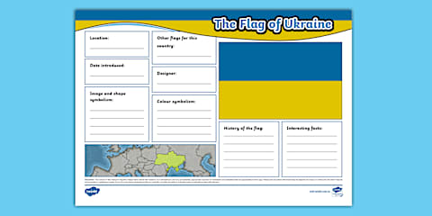 KS1 All About Ukraine Reading Comprehension Activity