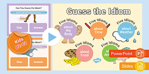 Idioms and Their Meanings PowerPoint & Google Slides for 6th-8th Grade