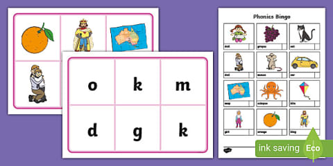 Phase 2 Phonics SATPIN Bingo Game