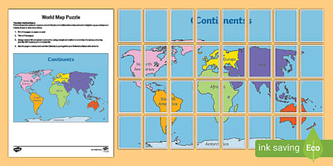 Labelled World Map Geography Poster - HASS - Twinkl