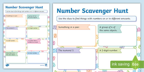 KS1 Maths Icebreaker Activity- Number Hunt Bingo