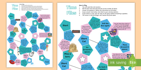 Telling the Time Board Game