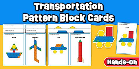 Dinosaur Pattern Block Mats for Learning Shapes, Patterns, and Fine ...