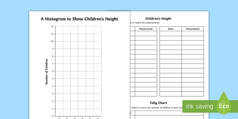 Sixth Grade Plant Height Histogram Worksheet