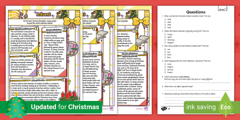 Advent Sheet Fact File