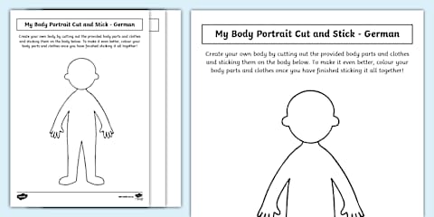 Body Parts Bingo - German/English