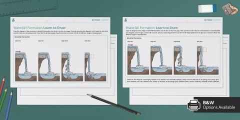 Learn to Draw Processes of Coastal Erosion Worksheets