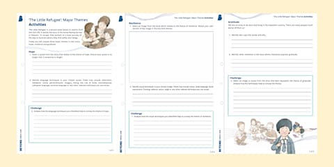 'The Little Refugee' Analysis PDF | Characters | Twinkl
