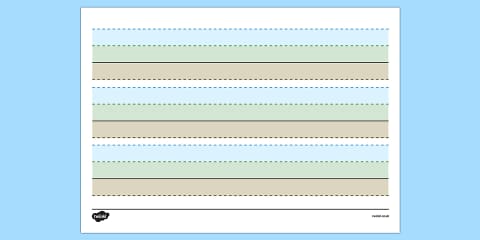 Dotted-Thirds Printable Handwriting Templates | Twinkl