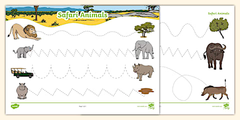 Safari Animals Matching Connecting Bricks Game