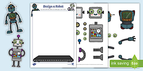 Class 3-5 Design a Robot Worksheet