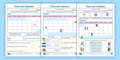 Year 2 Measurement: Calendar Lesson 1