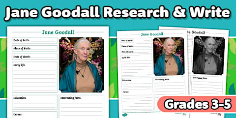 Dame Jane Goodall Leaflet Template