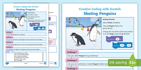 Drawing Shapes in Scratch Challenge Cards