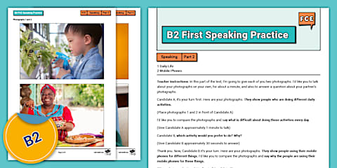 ESL B2 FCE Speaking Part 3 and 4 Practice (Learning English)